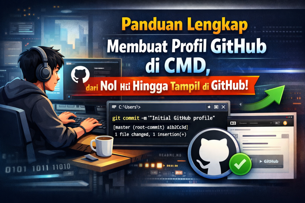 Panduan Lengkap Membuat GitHub Profile Profesional Menggunakan CMD ...
